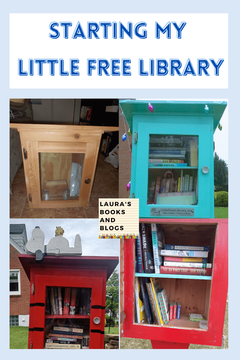 Starting My Little Free Library - Laura's Books and Blogs